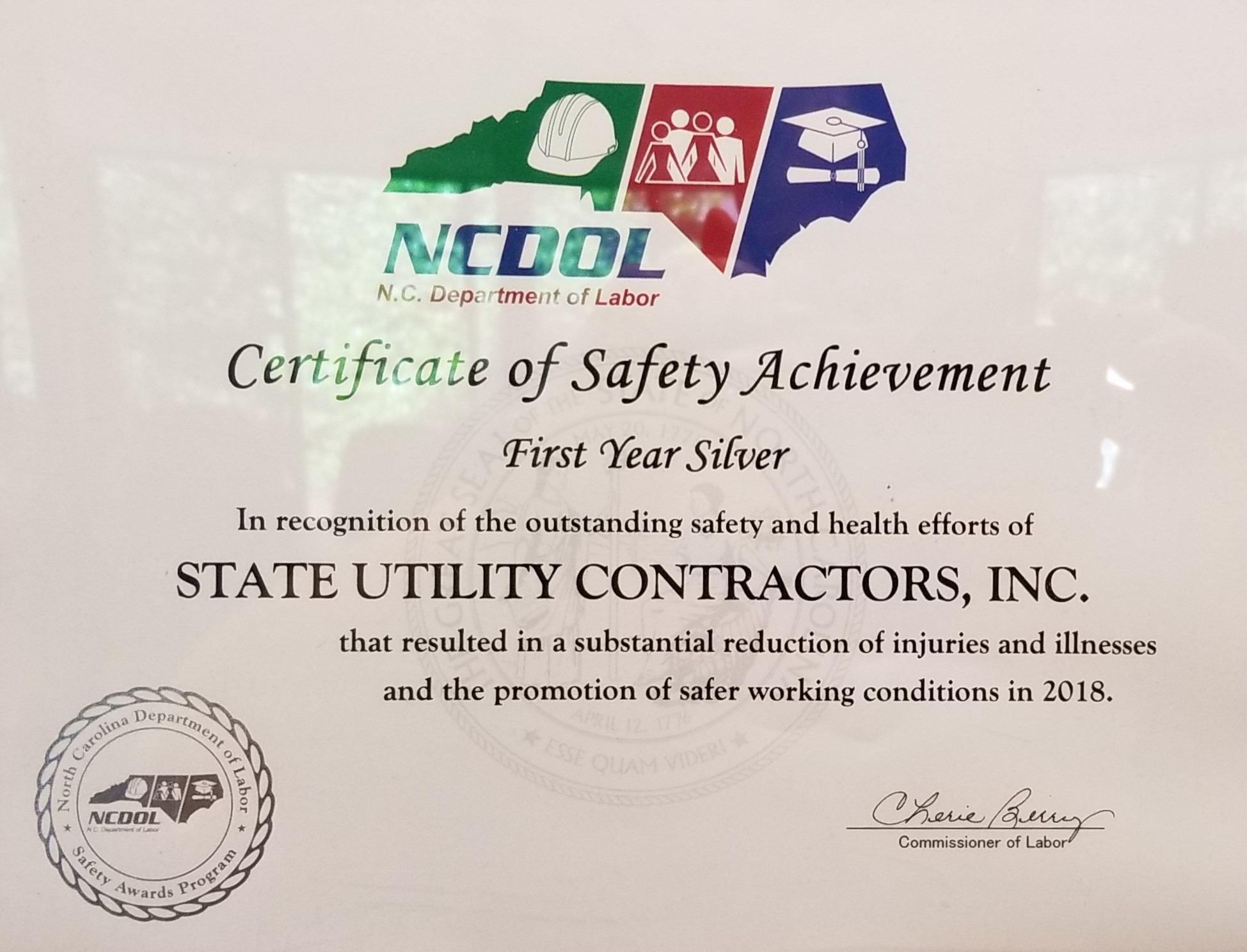 N.C Department of Labor Presents State Utility Contractors with a ...